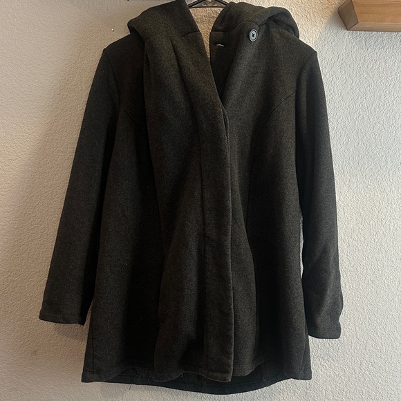Ava & Viv | Jackets & Coats | Ava Viv Dark Gray Hooded Trench Coat ...